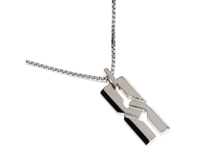 Gucci 18k Gold Infinity Pendant Necklace Silvery Metal ref.1118927 ...