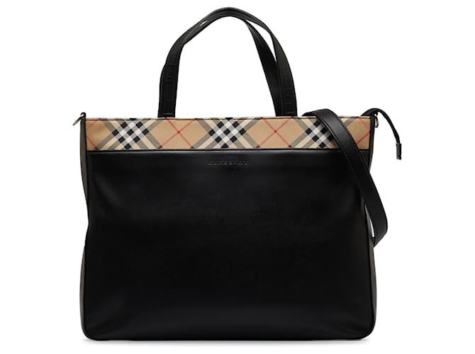 Burberry Black Leather Satchel Pony-style calfskin ref.1123540 - Joli ...
