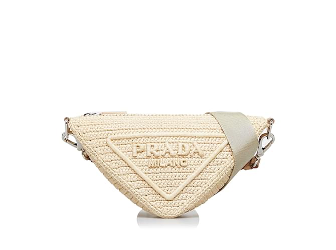 Tan Prada Triangle Crossbody Camel Leather ref.1136669 - Joli Closet
