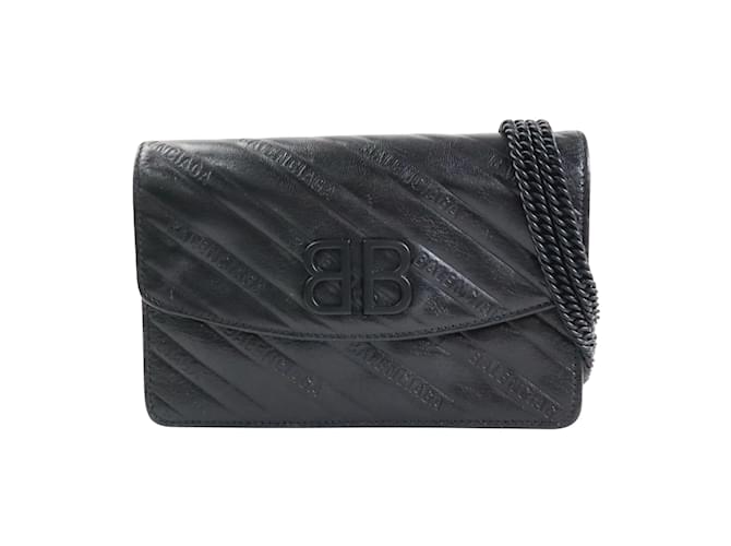 Balenciaga Bb Chain Black Leather ref.1140108 - Joli Closet