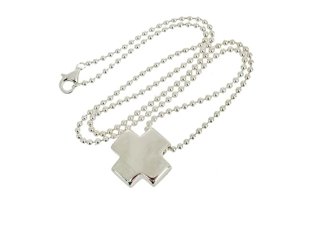 Tiffany & Co Croix Argent Argenté ref.1140319 - Joli Closet