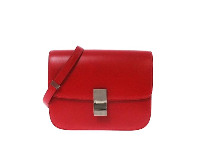 Céline Red Celine Medium Classic Box Leather ref.1150251 - Joli Closet