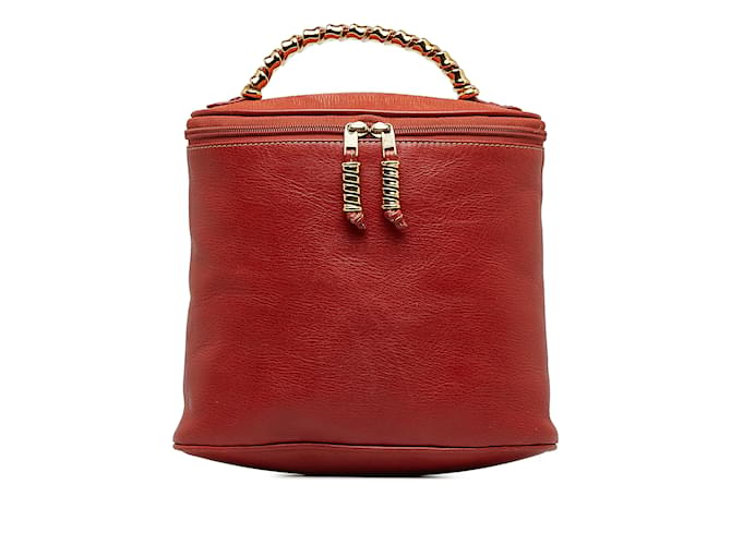 Red Loewe Velasquez Twist Vanity Bag Leather ref.1150611 - Joli Closet