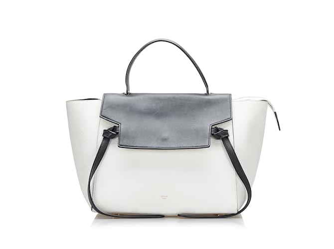 Céline White Celine Micro Belt Bag Satchel Leather ref.1150895 - Joli ...