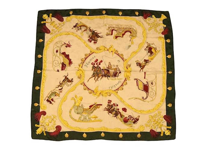 Hermès Carré 90 Beige Silk ref.1153634 - Joli Closet