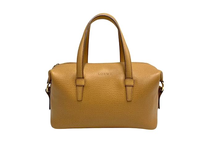 Loewe Leather Boston Bag Brown Pony-style calfskin ref.1158525 - Joli ...