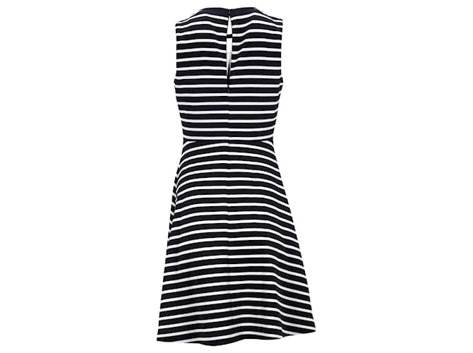 Tommy Hilfiger Robe Ajustée Et évasée à Rayures Pour Femme En Polyester