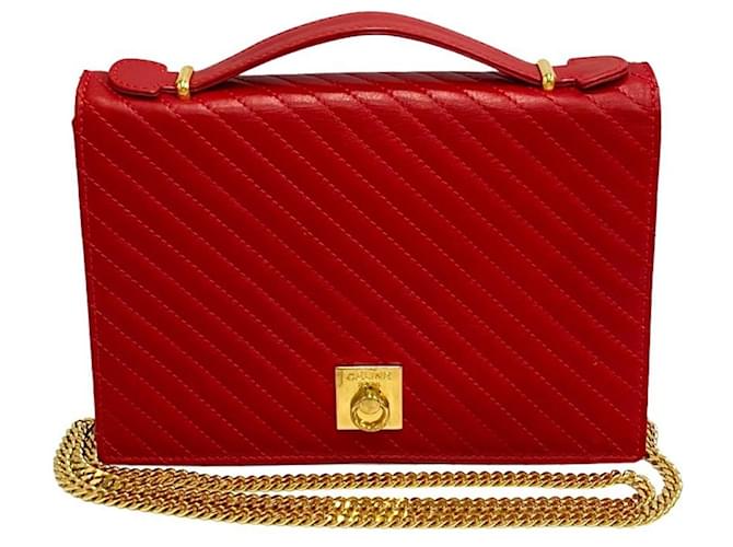 Céline Celine Red Leather ref.JC1159459 (Sold) - Joli Closet