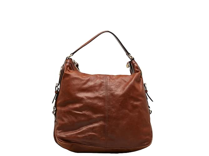 Gucci Leather Hobo Bag 282344 Brown Pony-style calfskin ref.1164036 ...