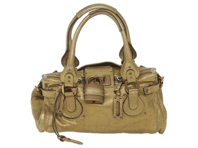 CHLOÉ PADDINGTON Golden Leather ref.1168580 - Joli Closet