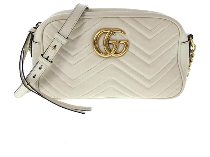 Gucci GG Marmont White Leather ref.1168942 - Joli Closet