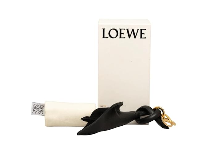 Loewe Leather Keychain Charm Black in Very Good Condition ref.1175258 ...