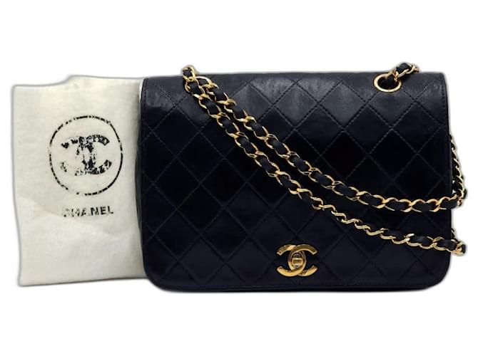 Chanel Timeless Classic Single Flap Bag with 24K gold hardware Black ...