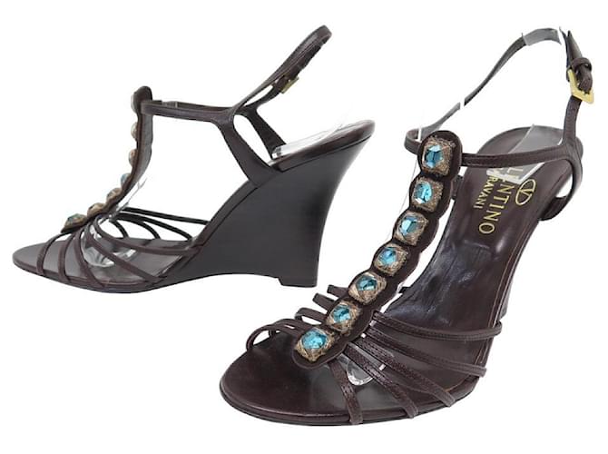 NEW VALENTINO COCO ROCK STAR SHOES 1UXAS282IN SANDALS 39 LEATHER SHOES ...