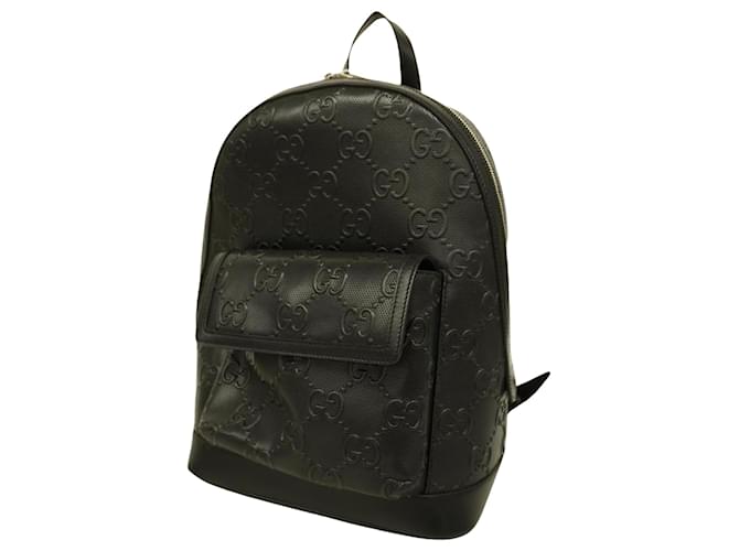 Gucci GG emboss Black Leather ref.1183698 - Joli Closet
