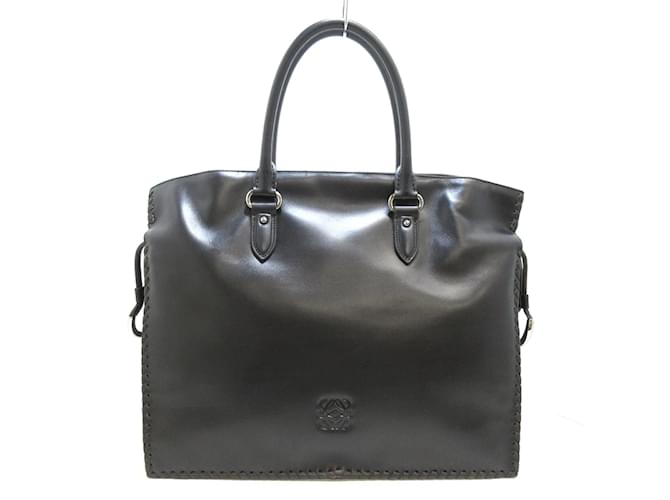 Loewe Cabas Black Leather ref.1185194 - Joli Closet