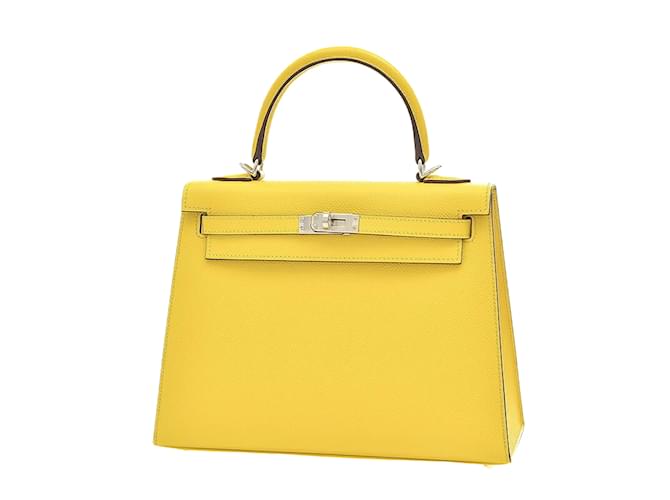 Hermès hermes kelly 25 Yellow Leather ref.1185229 - Joli Closet