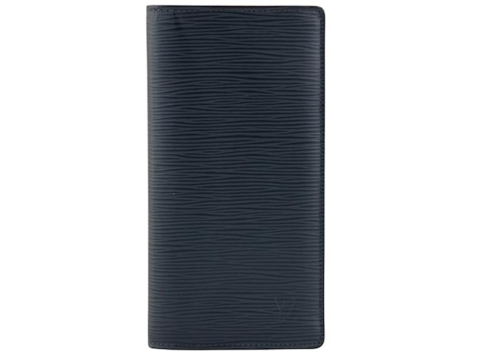 Louis Vuitton Portefeuille Brazza Blue Leather ref.1187213 - Joli Closet