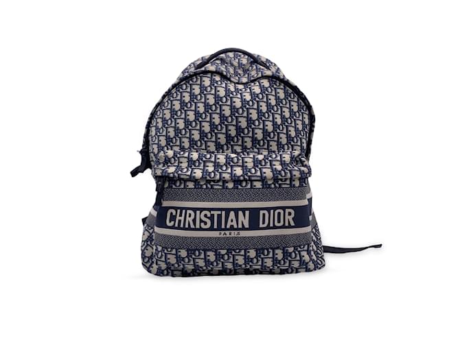 Christian Dior Backpack DiorTravel Blue Cloth ref.1194783 - Joli Closet