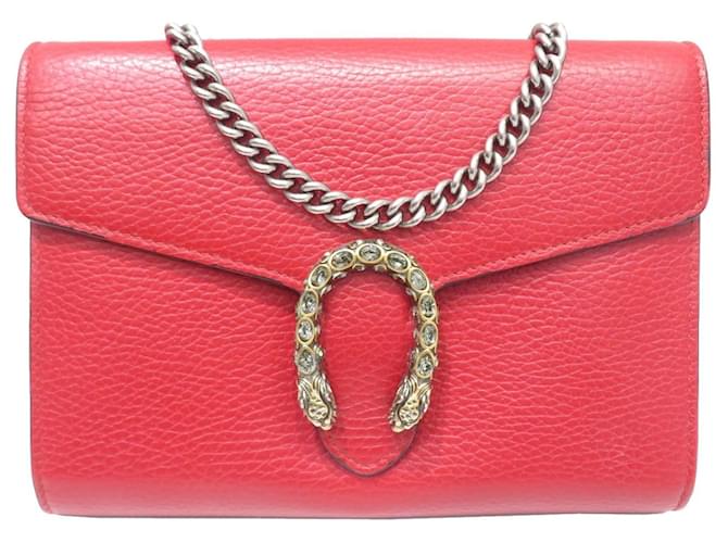 Gucci Dionysus Red Leather ref.1203442 - Joli Closet