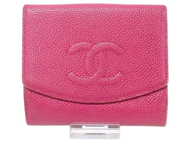 Timeless Chanel Logo CC Pink Leather ref.1204279 - Joli Closet