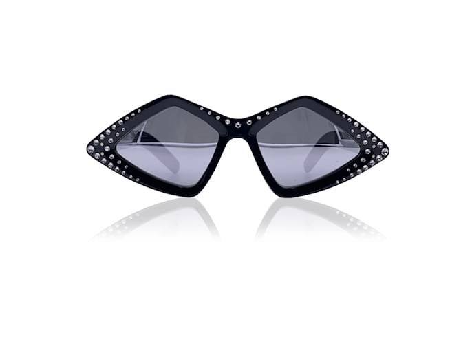 Gucci Black Acetate Rhinestones GG0496s Sunglasses 59/18 145mm ref ...