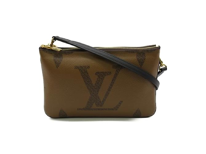 Louis Vuitton Monogram Reverse Giant Double Zip Pochette Louis Vuitton Monogram Reverse Giant Double Zip Pochette