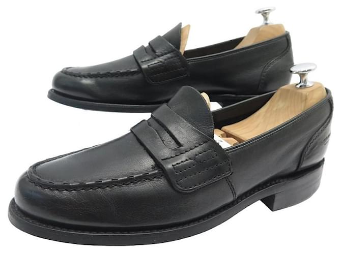 CHURCH'S SHOES MOCCASINS 8 42 BLACK LEATHER LOAFERS SHOES ref.1209267 ...