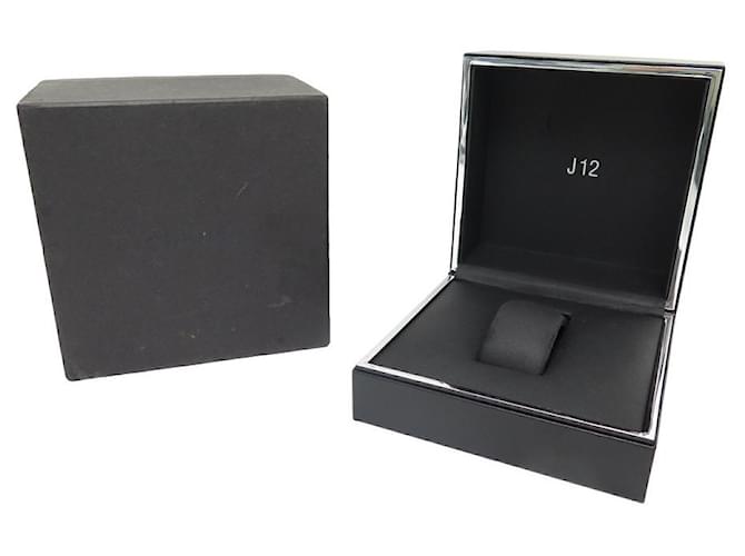 J12 BOX FOR CHANEL J WATCH12 CERAMIC PREMIERE BLACK LEATHER WATCH CASE ...