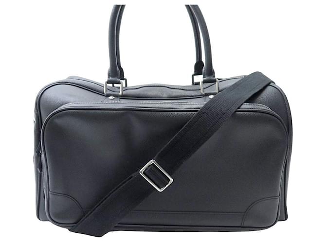 NEW LOUIS VUITTON NIKOLAI HAND TRAVEL BAG TAIGA LEATHER SLATE M31132 ...
