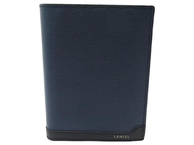 NEW LANCEL WALLET TWO-TONE LEATHER CARD HOLDER WITH09688 LEATHER WALLET ...