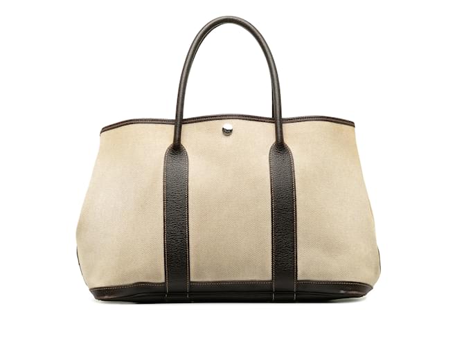 Hermès Tan Hermes Toile Garden Party 39 Tote Bag (Sold) - Joli Closet