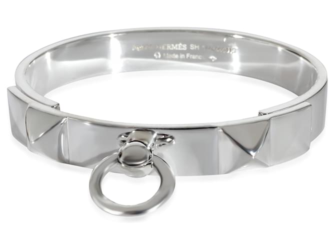 Hermès Sterling Silver Collier de Chien Bangle Bracelet S ref.1216566 ...