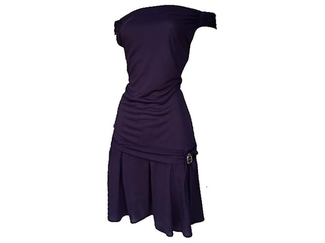 Vintage robe Christian Dior époque Galliano Purple Dark purple Modal ...