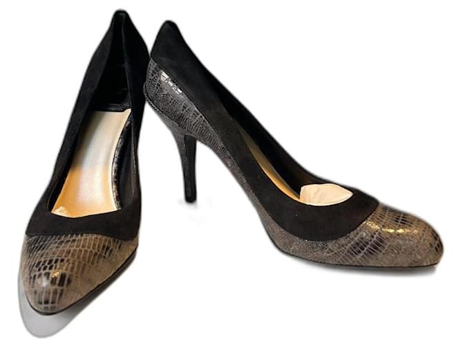 Christian Dior Heels Dark grey Python ref.1223490 - Joli Closet
