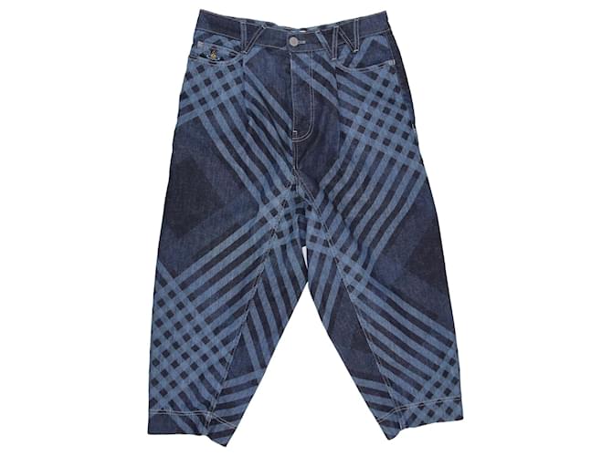 Vivienne Westwood Blue Cruise Checked Macca Jeans Cotton ref.1223622 ...