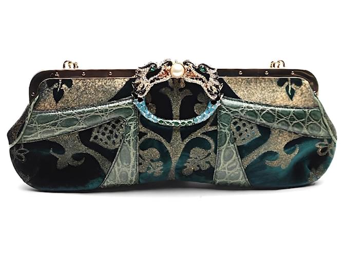 Gucci Dragon Dark green Exotic leather ref.1224392 - Joli Closet
