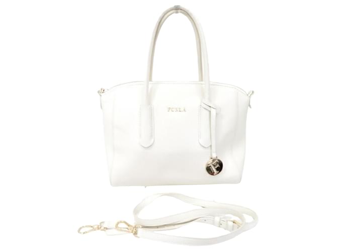 Furla White Leather ref.1225432 - Joli Closet