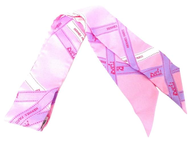 Hermès twilly Pink Silk ref.1226310 - Joli Closet