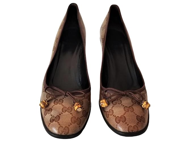 Gucci Bamboo Light brown Dark brown Leather ref.1228135 - Joli Closet