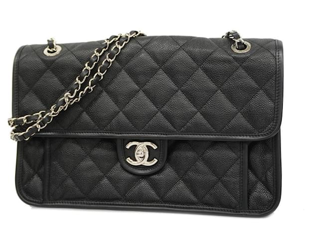 Chanel Timeless Black Leather ref.1232024 - Joli Closet