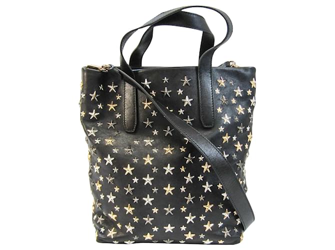 Jimmy Choo star Black Leather ref.1235678 - Joli Closet