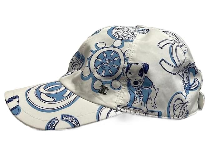 CHANEL Hats T.International M Cotton White ref.1236757 - Joli Closet