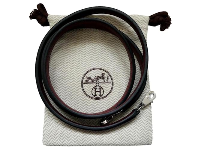 new Hermès shoulder strap for mini kelly bag with dustbag Red Leather ...