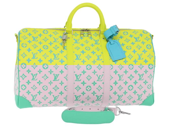 LOUIS VUITTON Monogram Neon Color Keepall Bandouliere 50 Bag M21869 ...