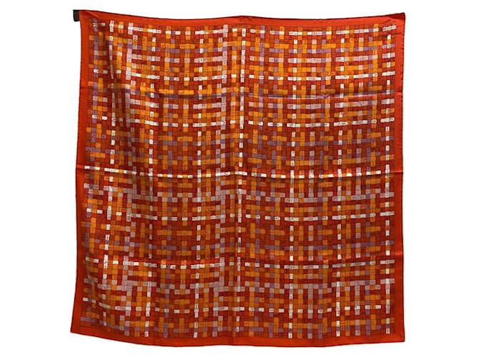 Hermès HERMES CARRE 90 Orange Silk ref.1241010 - Joli Closet