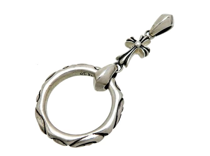Chrome Hearts Silver Circle Cross Pendant Metal ref.1247531 - Joli Closet