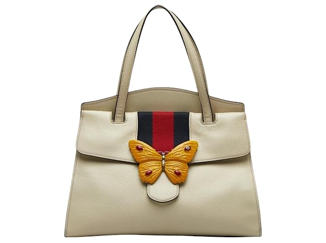 Gucci Butterfly White Leather ref.1260924 - Joli Closet