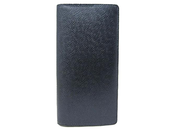 Louis Vuitton Brazza Navy blue Leather ref.1267982 - Joli Closet