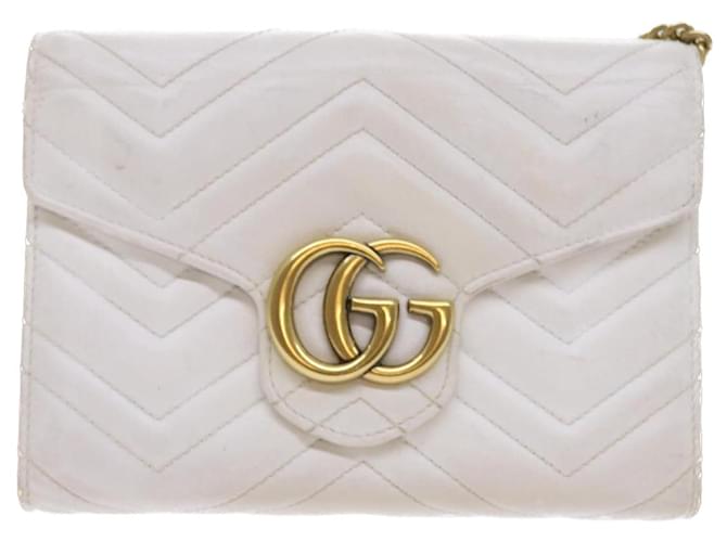 Gucci GG Marmont White Leather ref.1290195 - Joli Closet